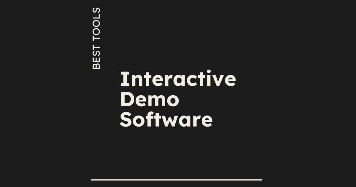 10 Best Interactive Demo Software in 2026